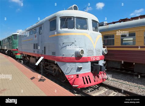 Soviet Cargo Passenger Diesel Electric Locomotive With Electric
