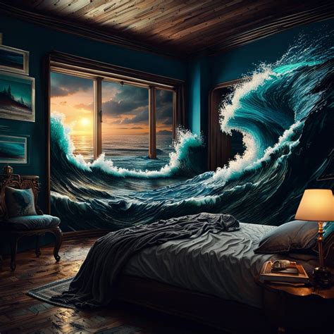 Bedroom Melting Into Ocean Ai Generated Artwork Nightcafe Creator