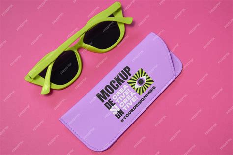 Premium Psd Sunglasses Case Mockup Design