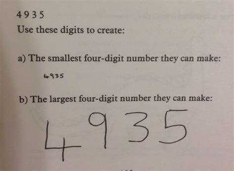 The Largest Four Digit Number Yans One Minute Math Blog