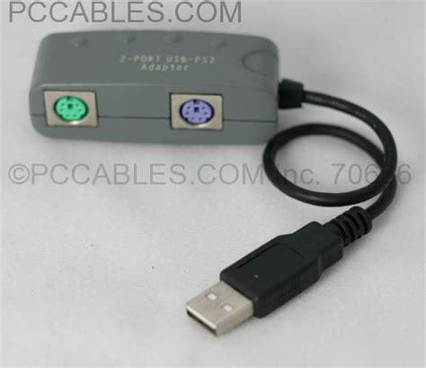 Ps2 To Usb For Ps2 Keyboard And Ps2 Mouse Gray Think Cables Search