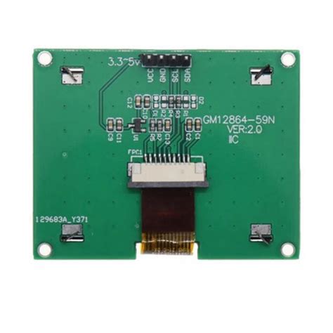 Grafický Lcd Displej 128x64 Gm12864 59n I2c černý