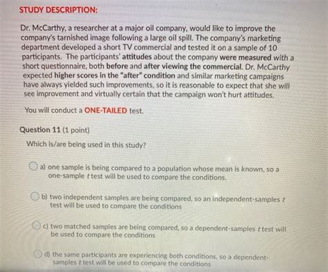 Solved An Increase In The Sample Size In A Within Subjects