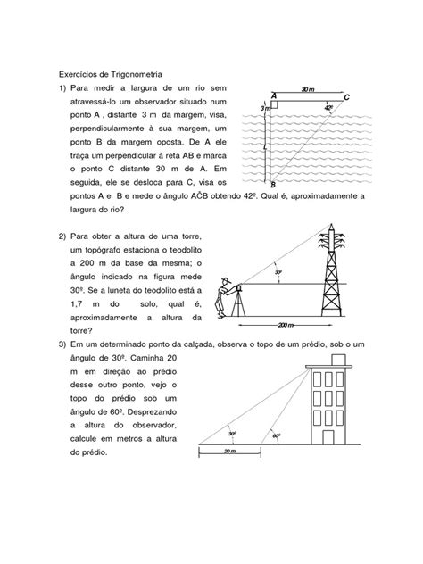 Exercícios De Trigonometria02 1 Pdf