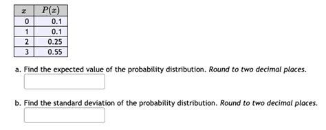 Solved A Find The Expected Value Of The Probability Chegg