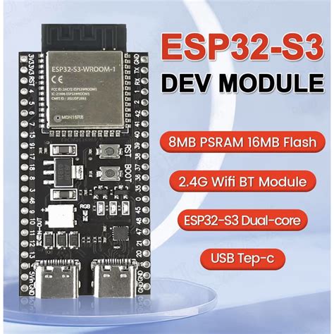 Jual Esp32 S3 Wifi Bluetooth Ble 5 0 Esp32 S3 Wifi Mesh Development Board N8r2 N16r8 Shopee