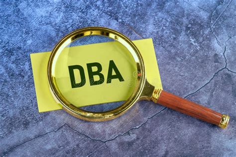 Dba Database Administrator Acronym Business Concept Written In A