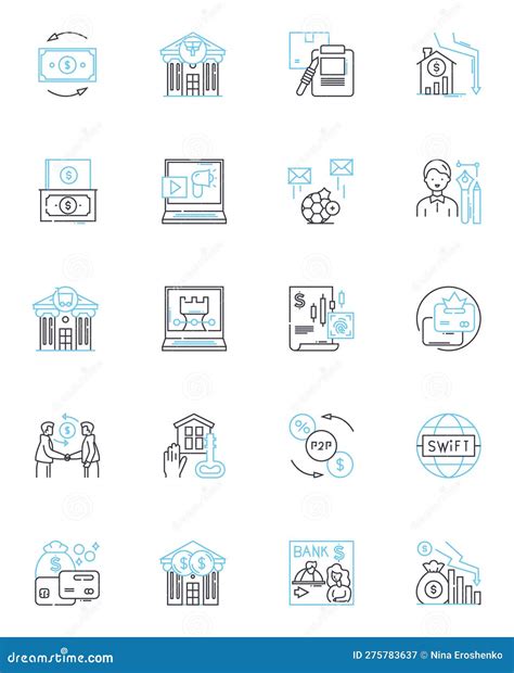 Anthology Line Icons Collection Collection Compilation Assortment