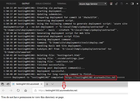 Unstable Fail To Access The Generated Deployed Link In OUTPUT Issue Microsoft Vscode