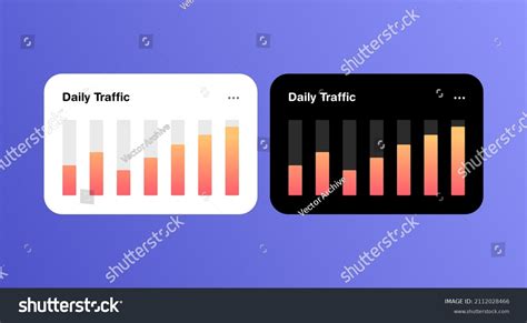 Bar Chart Infographic Ui Design Element Stock Vector Royalty Free 2112028466