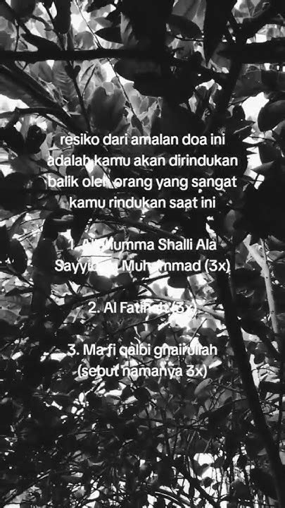 Doa Agar Dirindukan Oleh Orang Yang Kamu Rindukan - YouTube