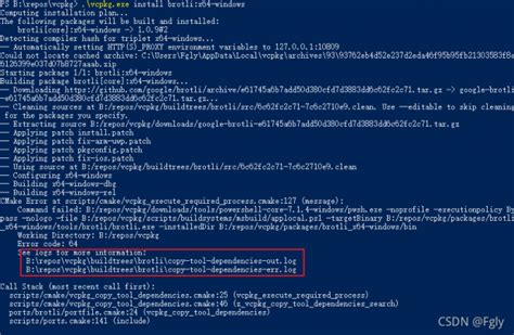 Solved Vcpkg Install Building Package Brotli X64 Windows Failed With