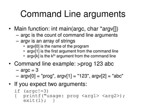 Ppt Command Line Arguments Powerpoint Presentation Free Download