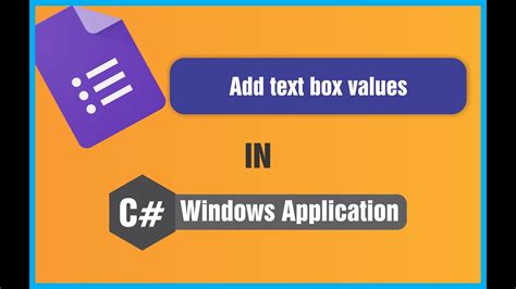 C Tutorial Windows Application Add The Text Box Values Using C Net