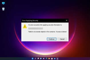 Failed To Enumerate Objects In The Container Error Fix