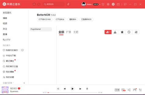 打开插件页面 但是没有插件显示 Issue std microblock BetterNCM Installer GitHub