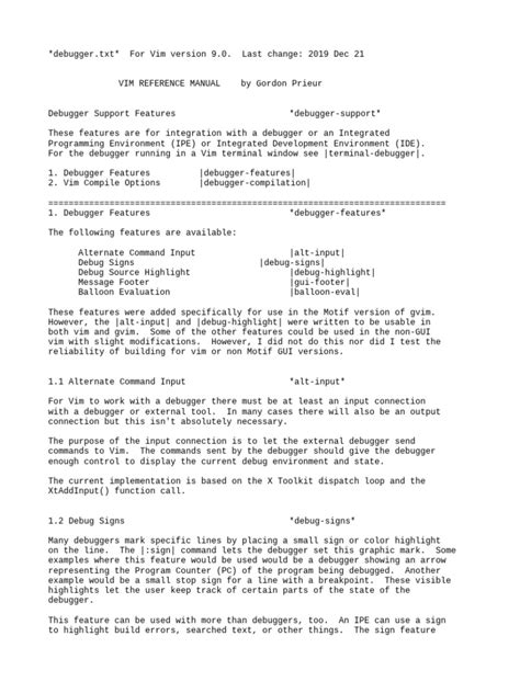 Debugger Pdf Integrated Development Environment Debugging