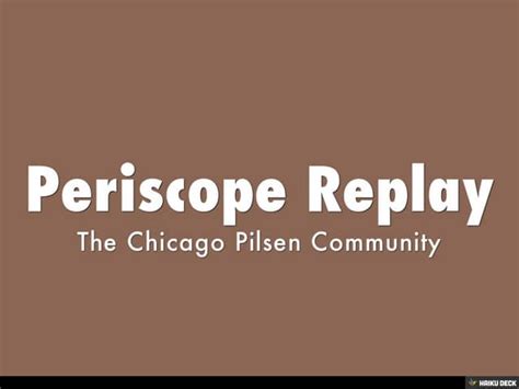Periscope Replay Pdf