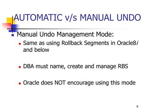Ppt Understanding Oracle9 I Automatic Undo Management And Flashback