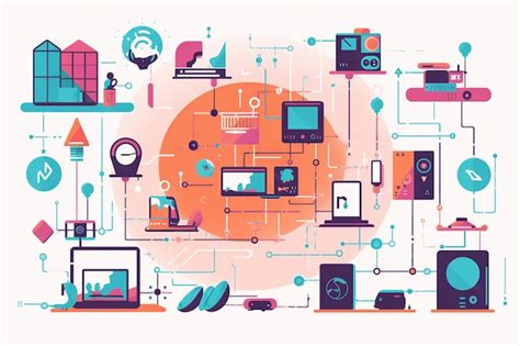 Premium Photo IoT Communication Protocols Illustration