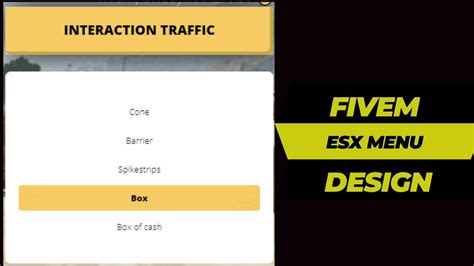 Fivem Esx Menu Design Fivem Store