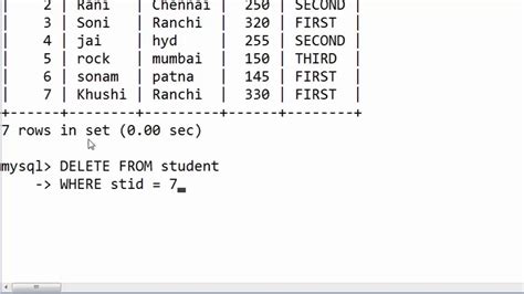 78 Delete Recods In Table In Sql Hindi Youtube