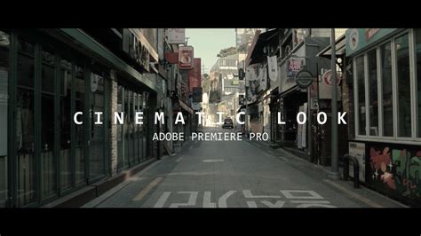 프리미어프로 영화같은 인트로 효과 만들기 무료 시네마틱 색보정 Lut Youtube