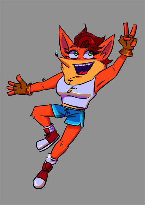 Crash Bandicoot Female By Kyokobandicoot On Deviantart