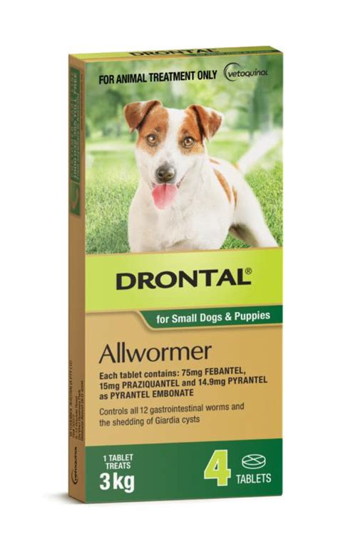 Drontal Allwormer Tablets For Small Dogs And Puppies Drontal