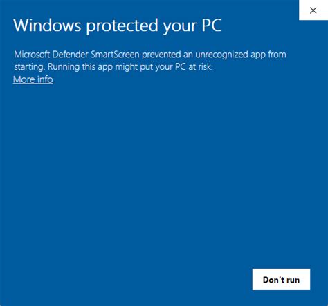 How To Avoid The Windows Defender SmartScreen Prevented An