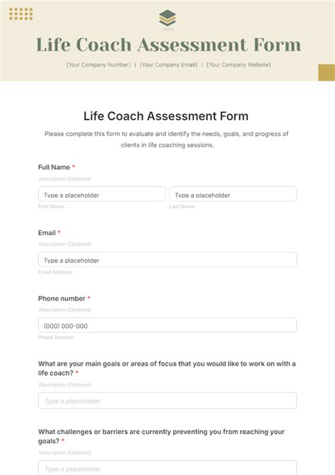 Free Assessment Form Templates To Edit Online