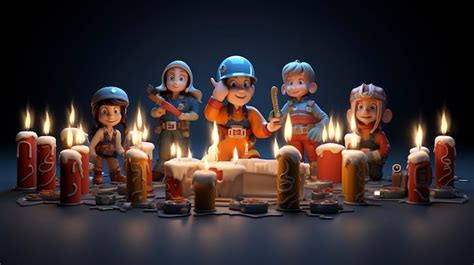 Premium AI Image Characters Following Fire Safety Protocols