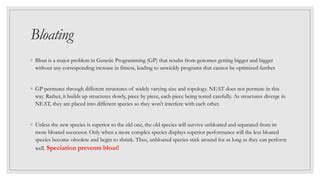 NEAT Neuroevolution Of Augmenting Topologies PPTX
