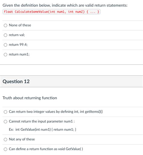 Solved Which Correctly Defines Two Parameters A And B For A