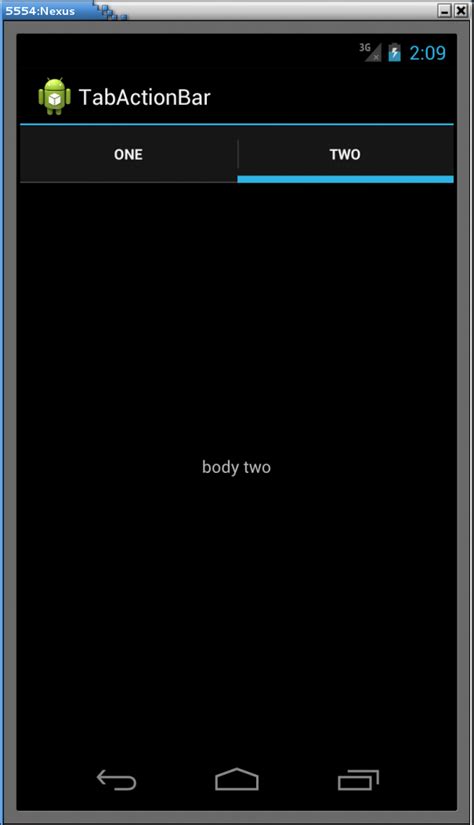 tab layout in android with actionbar and fragment luca zanini