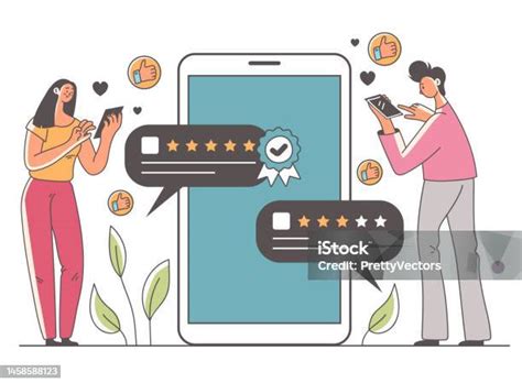 피드백 고객 경험 비율 콘텐츠 검토 개념 마케팅 서비스 품질 평가 개인 의견 라인 아트 스타일 벡터 만화 그래픽 디자인 요소 그림 개념에 대한 스톡 벡터 아트 및 기타