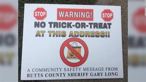 A Georgia Sheriff Can T Put Signs On Sex Offenders Homes This Year Warning Trick Or Treaters