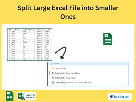Split Large Excel File Into Smaller Ones