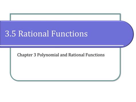 35 Rational Functions Pdf