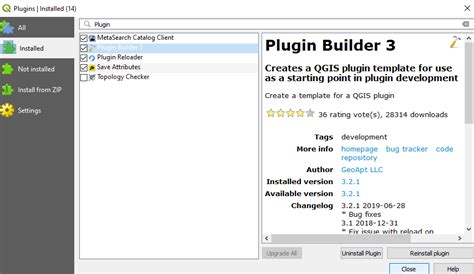 Creating A QGIS Plugin CUOSGwiki
