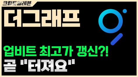 긴급 더그래프 업비트 최고가 갱신 곧 터져요 더그래프코인더그래프코인전망더그래프코인매수가더그래프코인