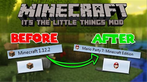 it s the little things mod minecraft 1 12 2 youtube