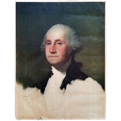 Early 20th Century George Washington Portrait Bicentennial Litho At