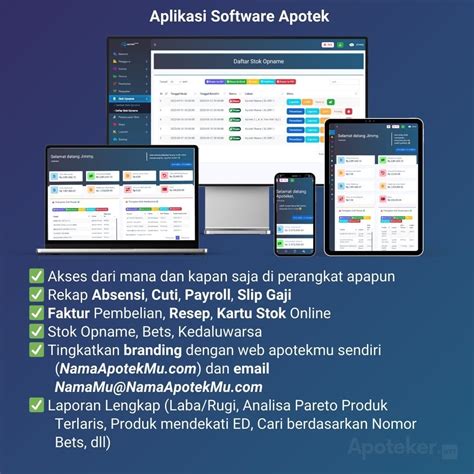 Jim Ada Punya Software Apotek Terbaik