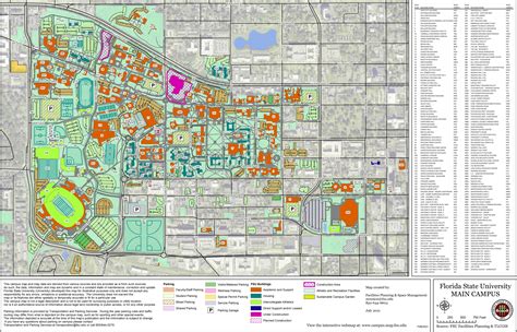 Florida State University Town Map