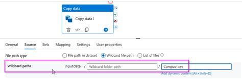 Processing Csv Files In Azure Adf Ignoring Tailiing Dates In Filename