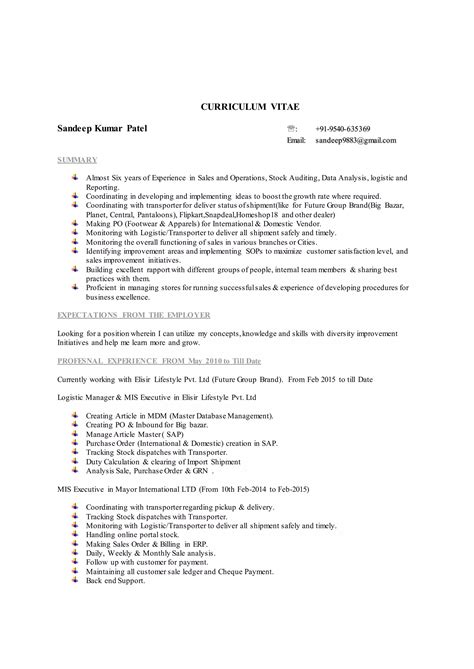 Mis Executive And Data Analyst Docx Logistics Business