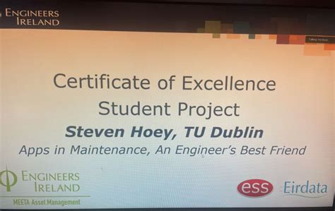 Steven Hoey On Linkedin Thanks To Engineers Ireland And Meeta Asset