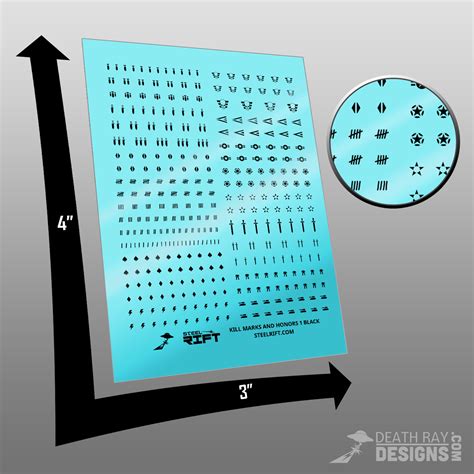 Kill Marks And Honor 1 Black Death Ray Designs Tabletop Miniatures