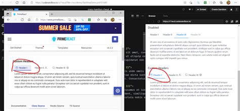Mismatched CSS Style Issue Primefaces Primereact GitHub